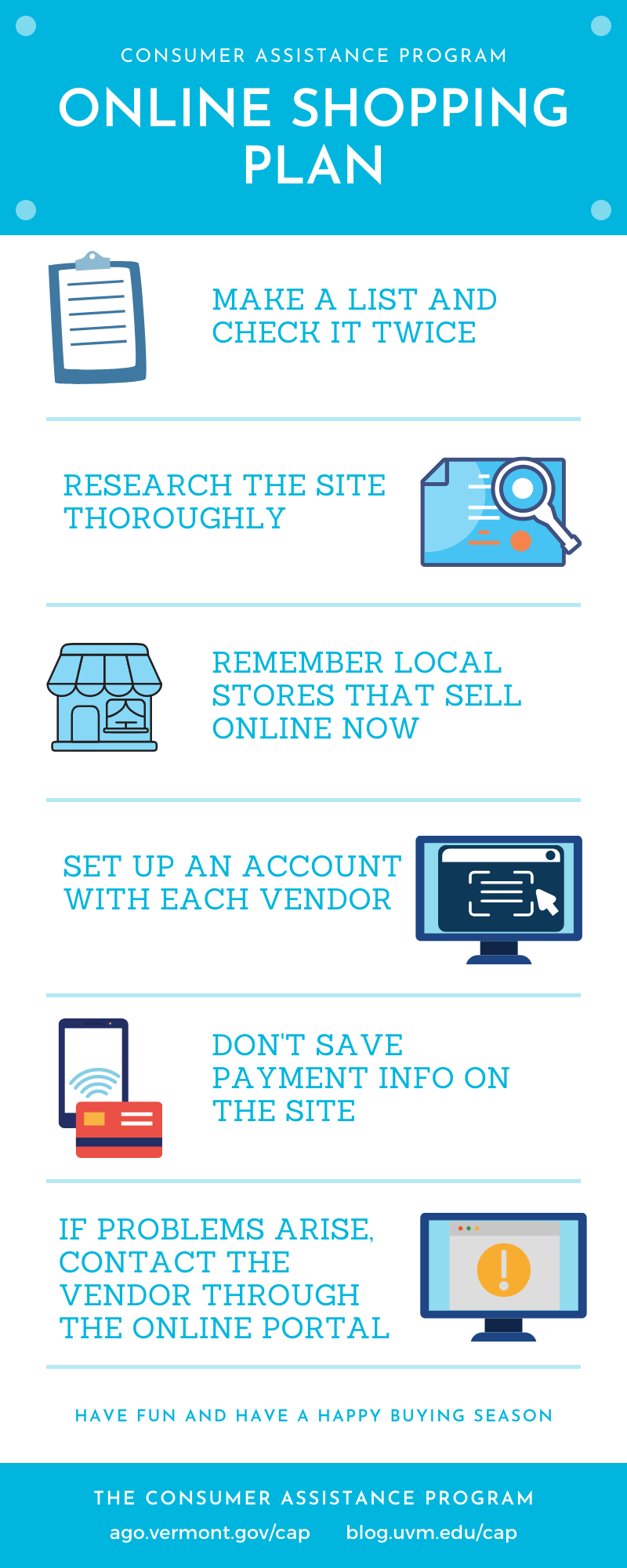 My Online Shopping Plan | CAP Connection