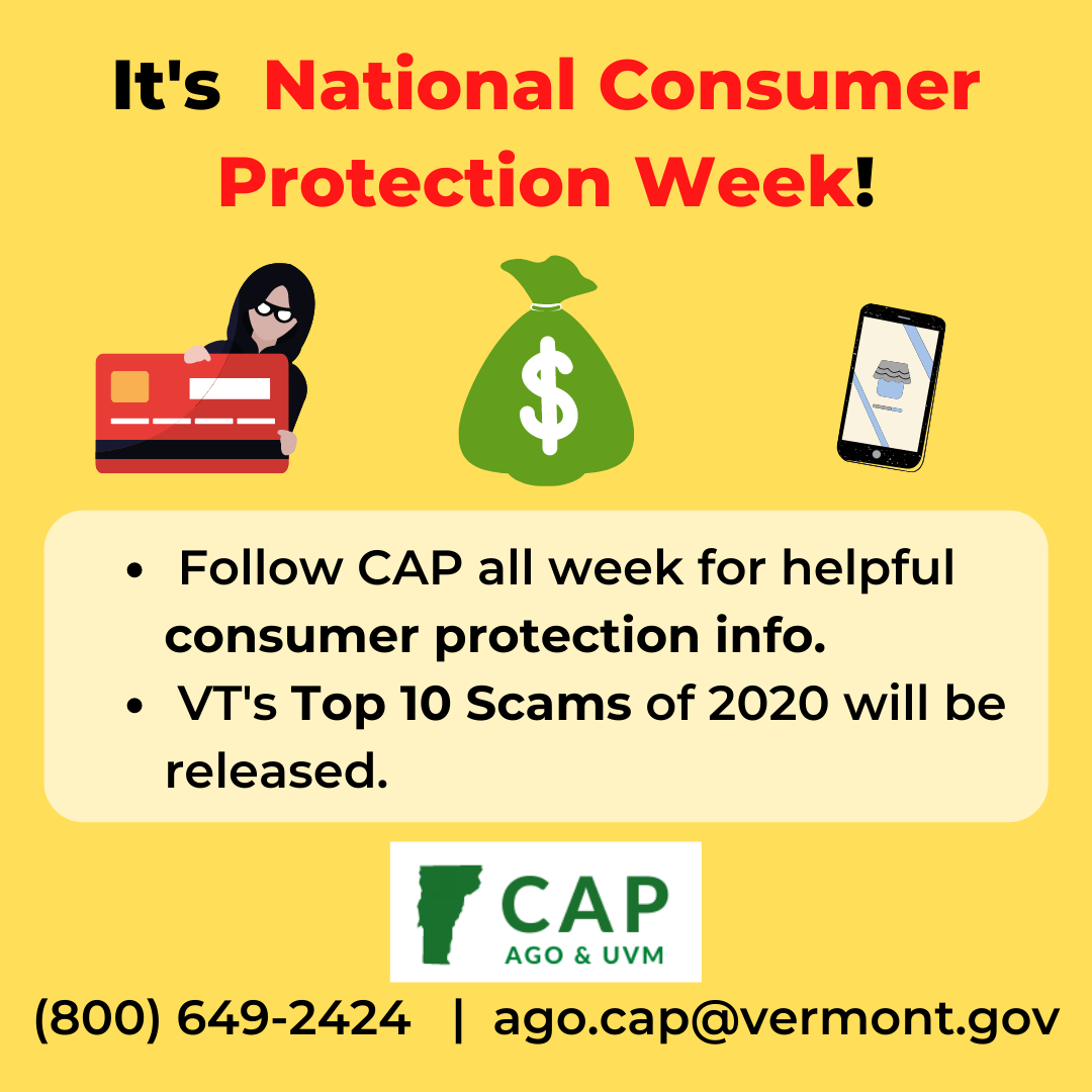 It’s National Consumer Protection Week! | CAP Connection