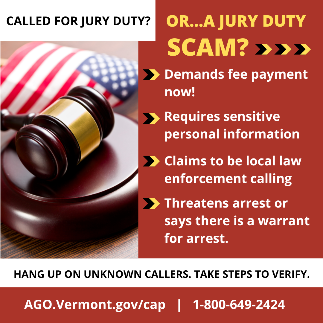 Called for Jury Duty, or a Jury Duty Scam? | CAP Connection