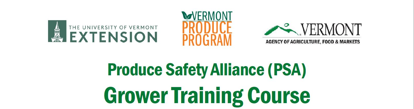 FSMA PSA Training – Middlebury, VT – 3/19 – UVM Extension Ag Engineering
