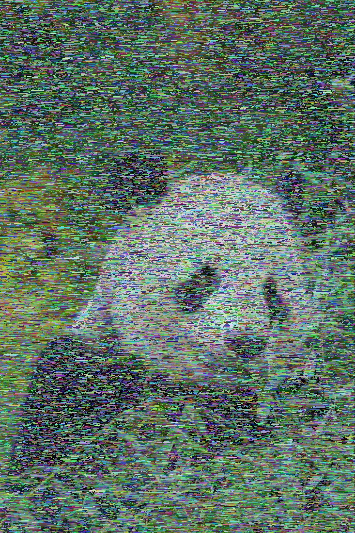 Intermedia » Glitch Art (Cat + Panda)