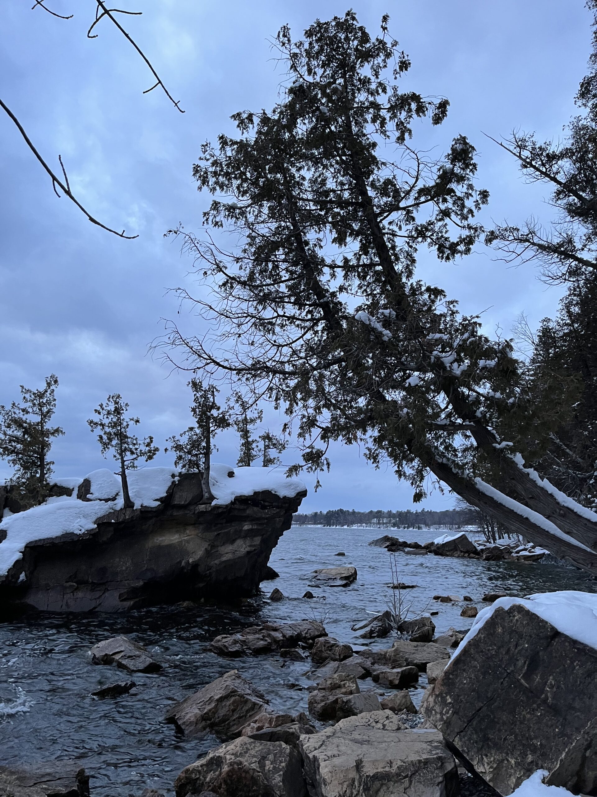 Rock Point in Winter – Rebecca Summers – Phenology Blog