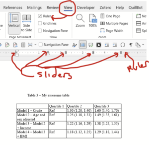 Optimizing tables in Microsoft Word and Powerpoint for grants, research ...