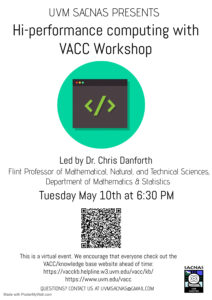 VACC Workshop with Dr. Chris Danforth – University of Vermont SACNAS
