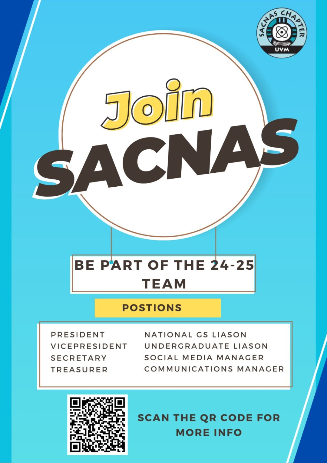 Officer Nominations – University of Vermont SACNAS
