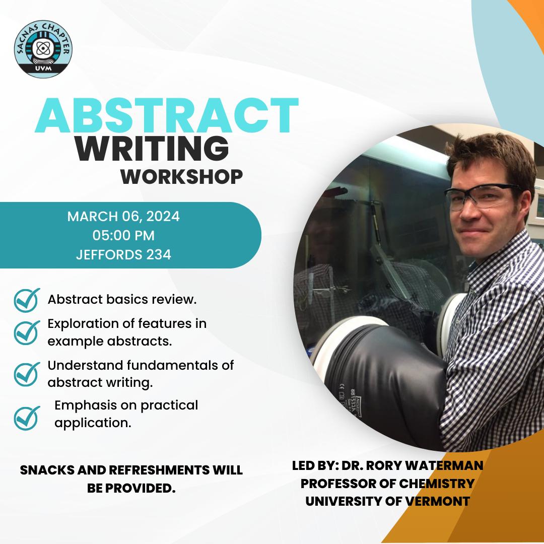 Abstract writing workshop with Dr. Rory Waterman – University of ...